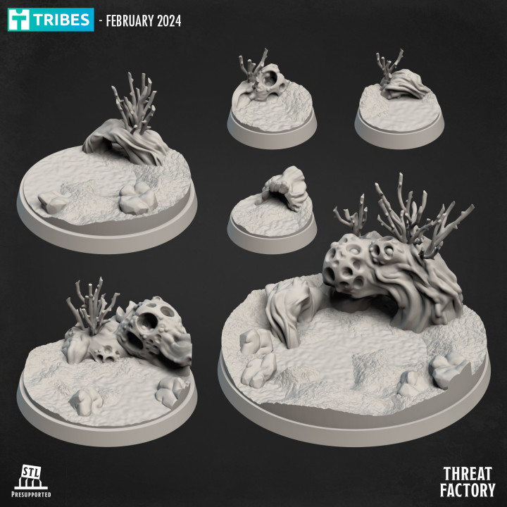 3D Printable Corrupted bases by Threat Factory