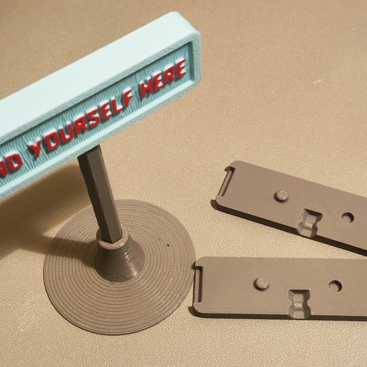 3D Printable Street Sign by MING