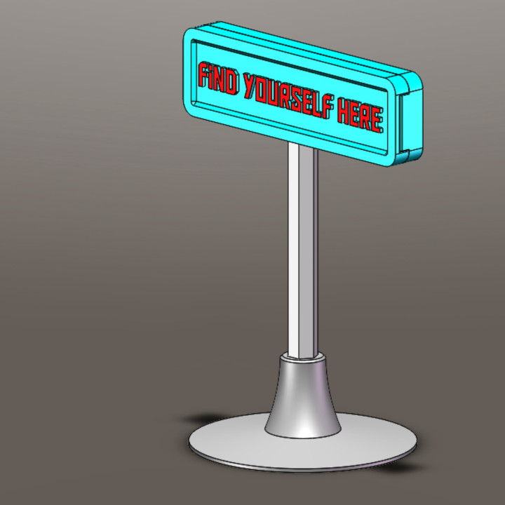 3D Printable Street Sign by MING