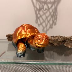 3D Printable Tortoise, Articulated fidget, Print-In-Place, Cute Turtle ...