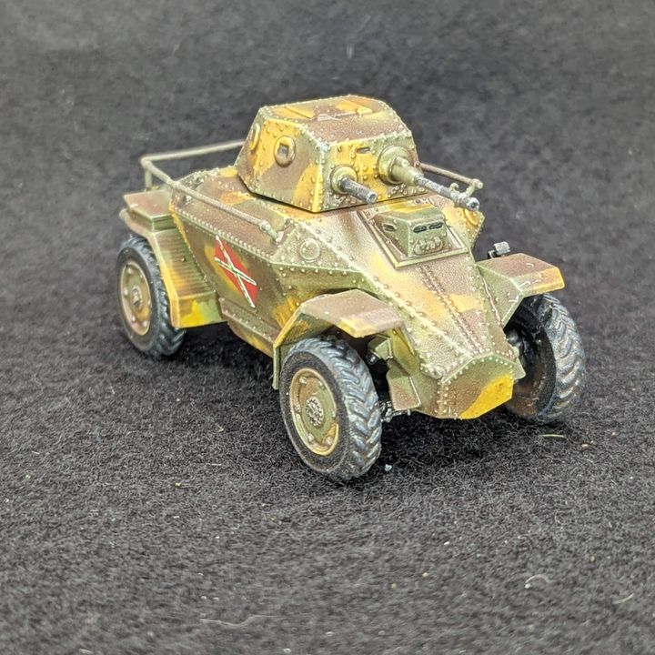 3D Printable 39M and 40M Csaba Armoured Cars + 3 Tankmen (Hungary, WW2 ...