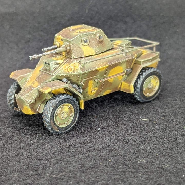 3D Printable 39M and 40M Csaba Armoured Cars + 3 Tankmen (Hungary, WW2 ...