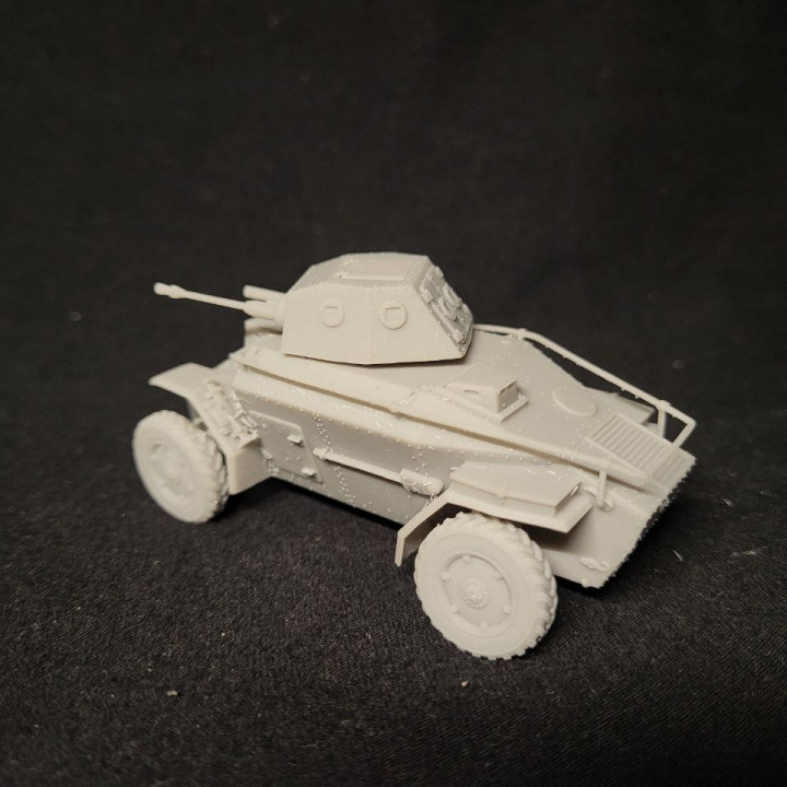 3D Printable 39M and 40M Csaba Armoured Cars + 3 Tankmen (Hungary, WW2 ...