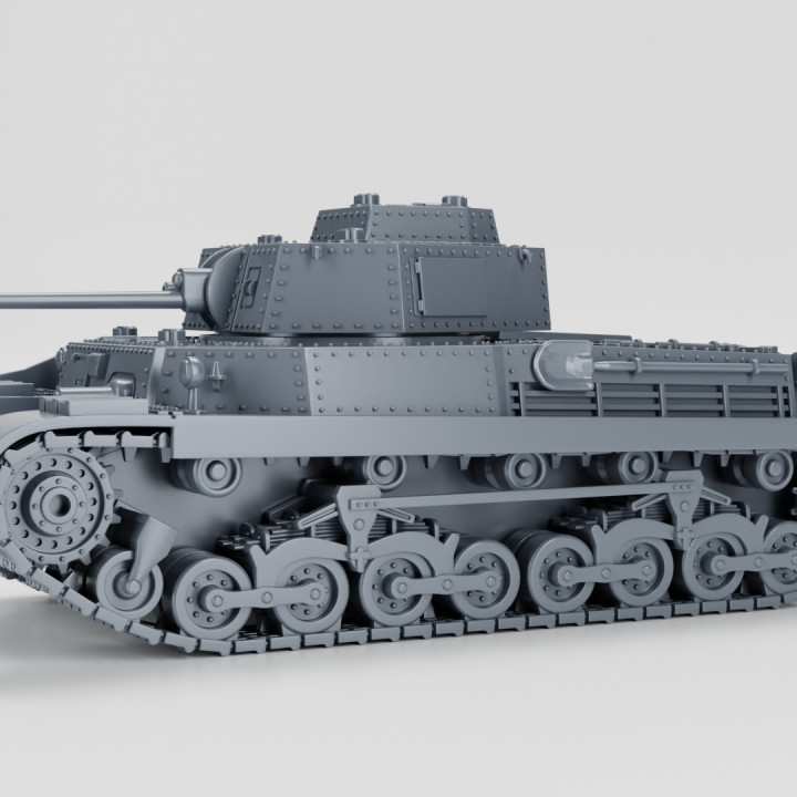 3D Printable 40M Turan I (40mm gun)+41M Turan II (75mm gun) + 3 Tankmen ...