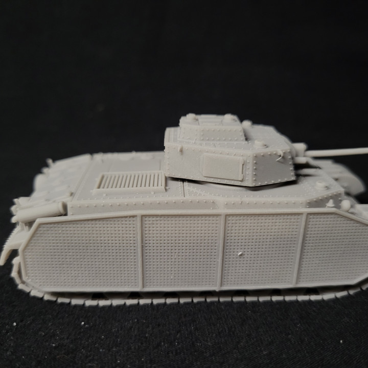 3D Printable 40M Turan I (40mm gun)+41M Turan II (75mm gun) + 3 Tankmen ...