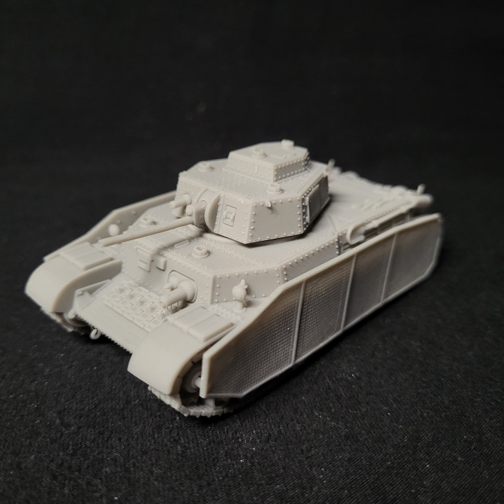 3D Printable 40M Turan I (40mm gun)+41M Turan II (75mm gun) + 3 Tankmen ...