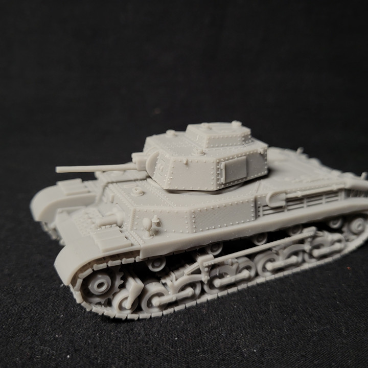 3D Printable 40M Turan I (40mm gun)+41M Turan II (75mm gun) + 3 Tankmen ...