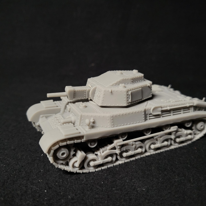 3D Printable 40M Turan I (40mm gun)+41M Turan II (75mm gun) + 3 Tankmen ...