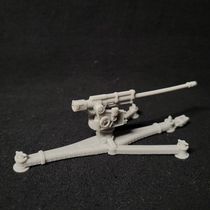 3D Printable Bofors 80mm 29/38M AA Gun (Sweden+Hungary, WW2) by Wargame3d