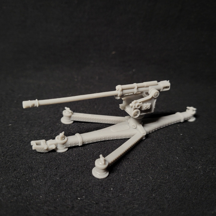 3D Printable Bofors 80mm 29/38M AA Gun (Sweden+Hungary, WW2) by Wargame3d