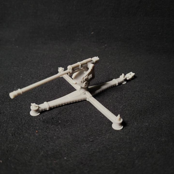 3D Printable Bofors 80mm 29/38M AA Gun (Sweden+Hungary, WW2) by Wargame3d