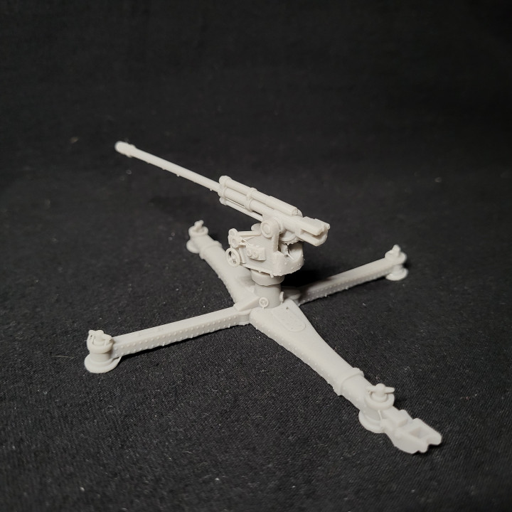 3D Printable Bofors 80mm 29/38M AA Gun (Sweden+Hungary, WW2) by Wargame3d
