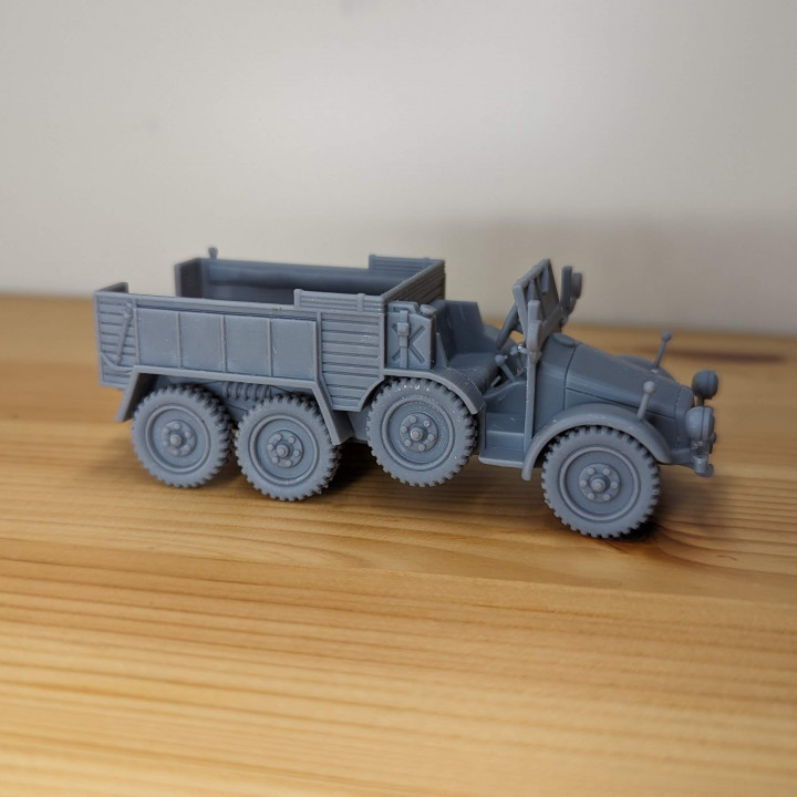 3D Printable Krupp Protze 6x4 Truck (Germany, WW2) + Krupp Protze 44M ...