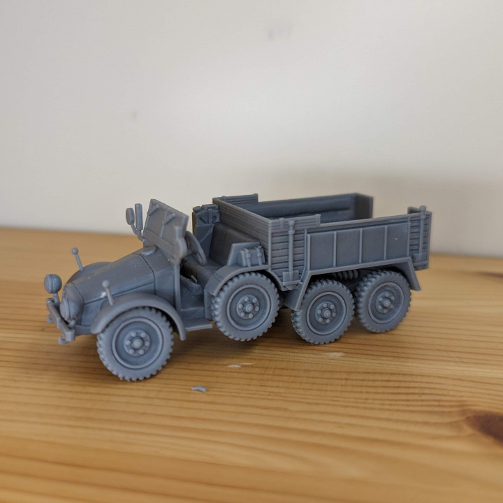 3D Printable Krupp Protze 6x4 Truck (Germany, WW2) + Krupp Protze 44M ...