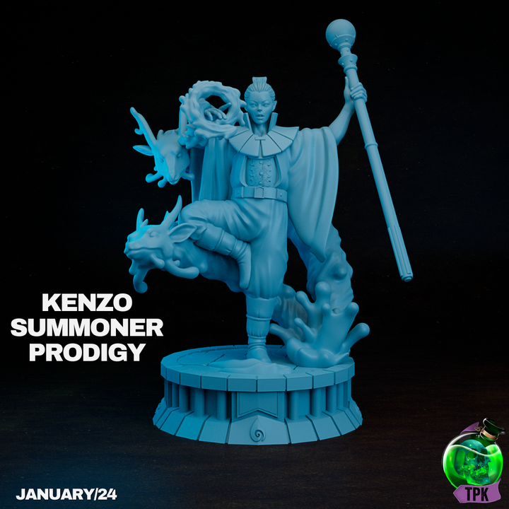 3D Printable Kenzo Summoner Prodigy - Pose B by TPK Lab