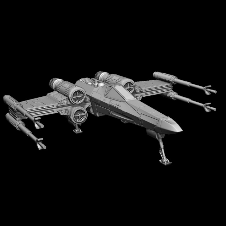 3D Printable X-Wing by Óscar Martínez