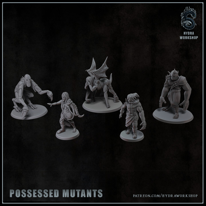 3D Printable Possesed mutants by Hydra workshop miniatures