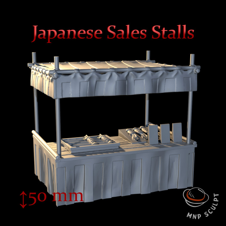3D Printable Japanese Festival Stall by MNP Sculpt