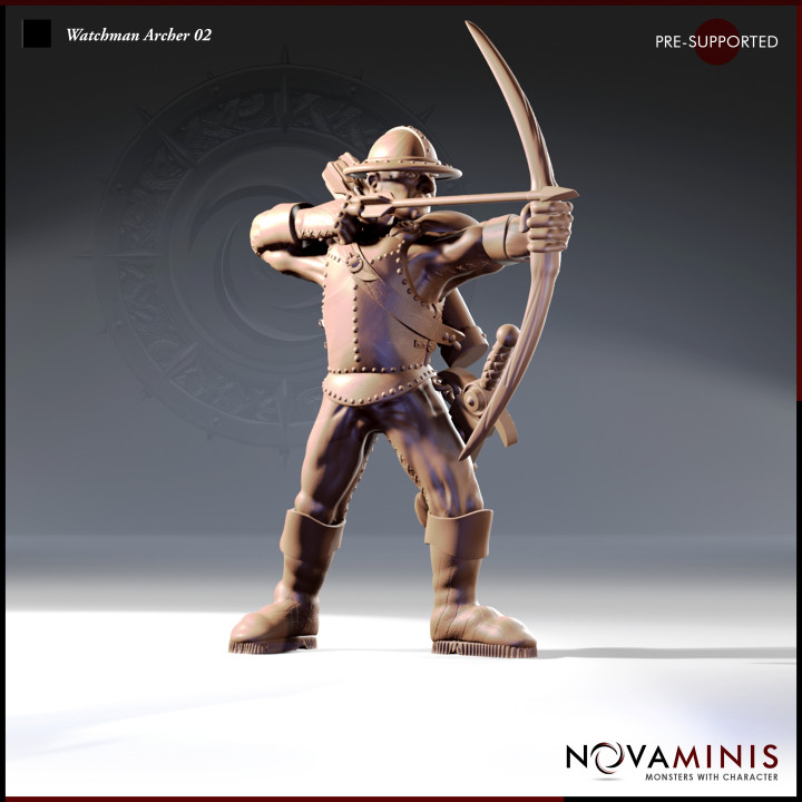 3D Printable Watchman Archer 02 by NovaMinis