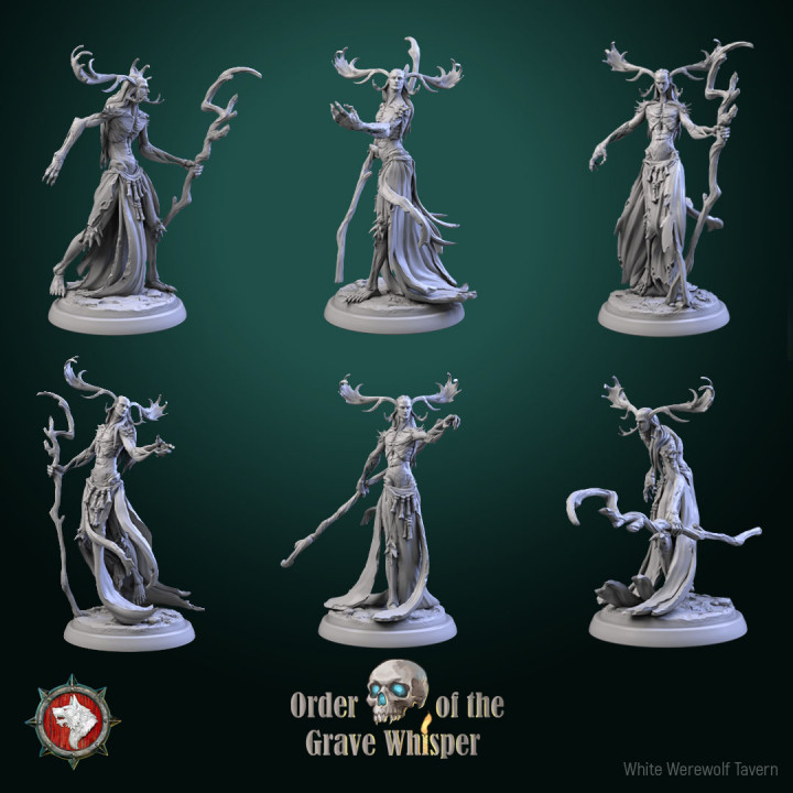 3D Printable Dark creatures set 6 miniatures 32mm pre-supported by ...