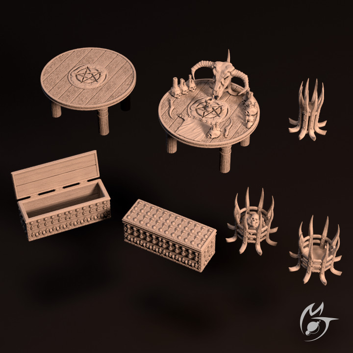 3D Printable Cultist Objects & Props by Making Tlon