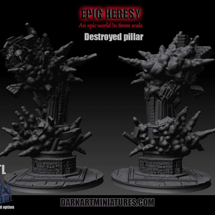 3D Printable Epic Heresy: 40mm Flyer bases (cinematic) by Klaus Teschner