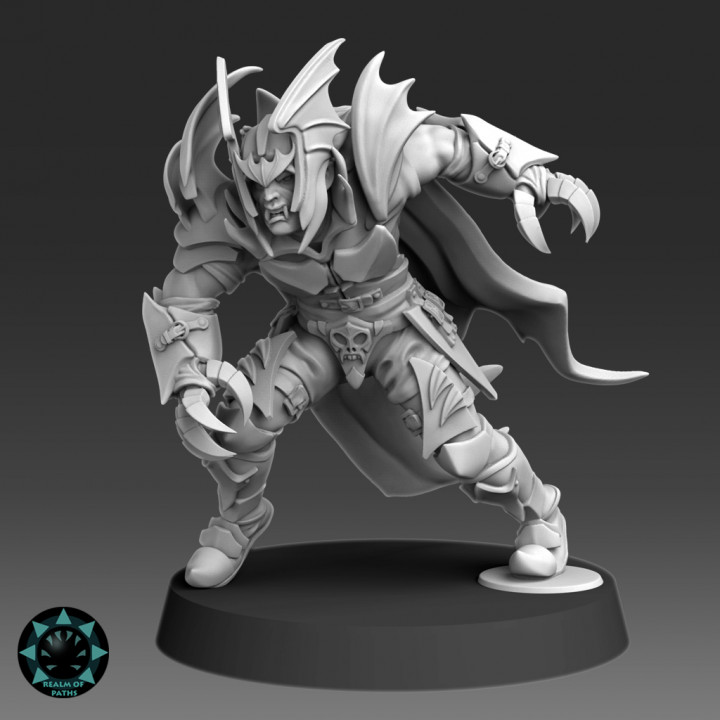 3D Printable VAMPIRE - Bloody Kingdom - Fantasy Football by Realm of Paths