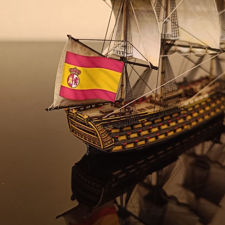 3D Printable ES Spanish 1st rate Santa Ana/San José (112 guns), 1783 ...