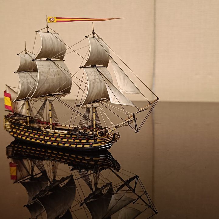 3D Printable ES Spanish 1st rate Santa Ana/San José (112 guns), 1783 ...