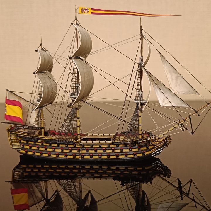 3D Printable ES Spanish 1st rate Santa Ana/San José (112 guns), 1783 ...