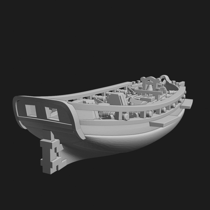 3D Printable FR Vigilant-class Brig (16 guns), 1800-1807 & Blender ...