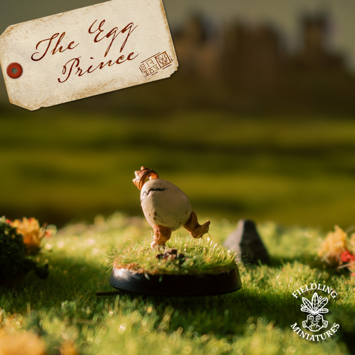 3D Printable Egg Prince - Dnd Egg Miniature - Fey Wild by Tine Fieldling