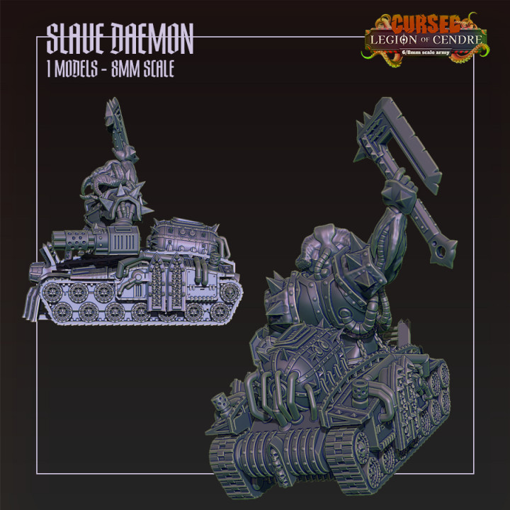 3D Printable Cursed Legion of Cendre - Slave Daemon by Bishok