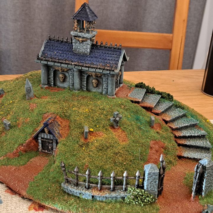 3D Printable Undead Crypt by Ystlund Miniatures