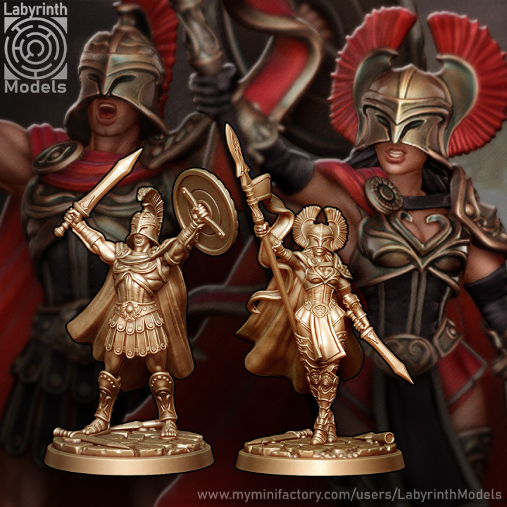 3D Printable Arena Champions - 32mm scale by Labyrinth Models