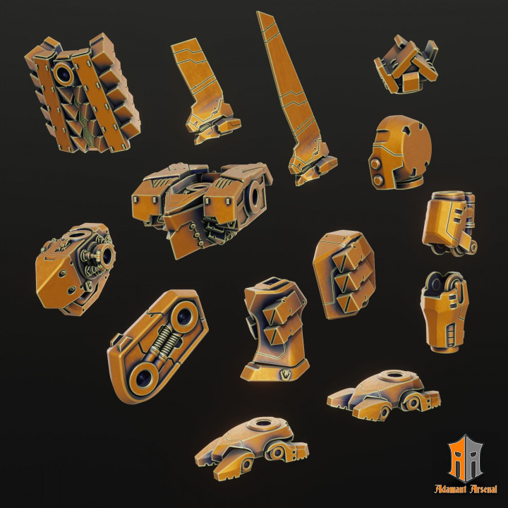 3D Printable Modular Mechs Volume 2 by Adamant Arsenal