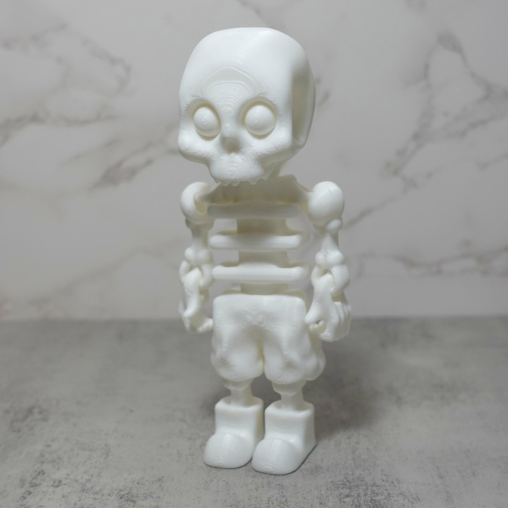 3D Printable Mystic Skeleton (Articulated Collectible) by MysticMesh3D