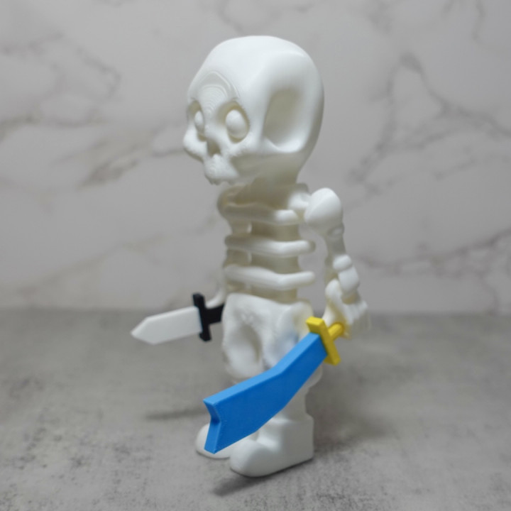 3D Printable Mystic Skeleton (Articulated Collectible) by MysticMesh3D