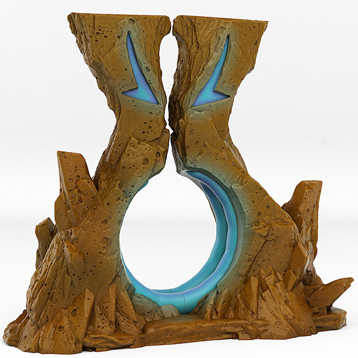 3D Printable SCI-FI ROCK PORTAL by Fantastic Portals & Effects