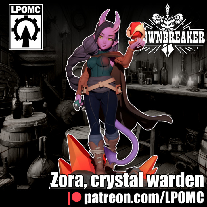 3D Printable Zora ,Crystal Warden by LPOMC