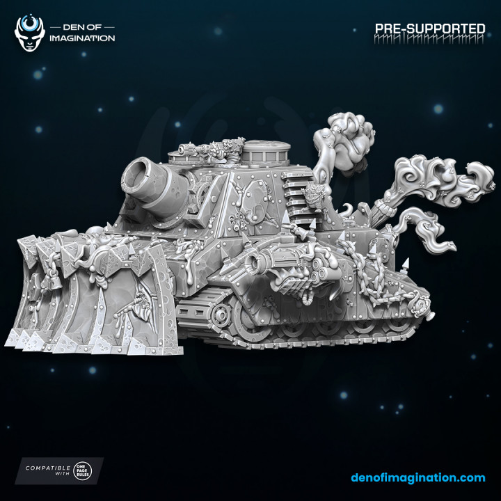 3D Printable Chaos Plague - Plague Tank Multipart Set by WildMesh