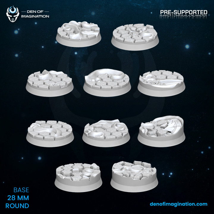 3D Printable Void Infestation Terrain Bases - Full Bundle by WildMesh