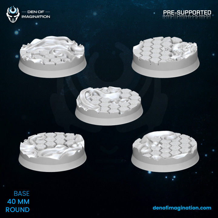 3D Printable Void Infestation Terrain Bases - Full Bundle by WildMesh