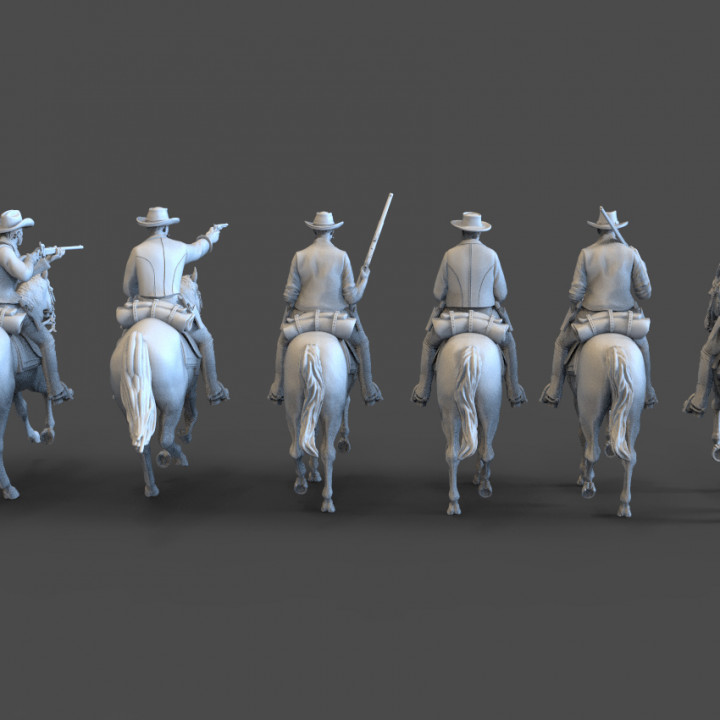 3D Printable COWBOYS by Dmitrii Tishchenkov