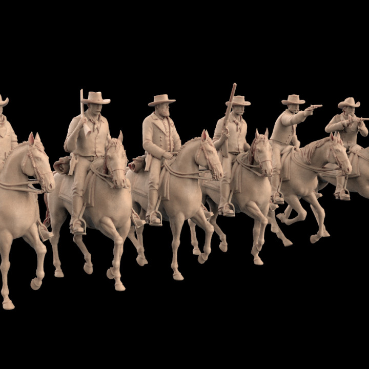 3D Printable COWBOYS by Dmitrii Tishchenkov