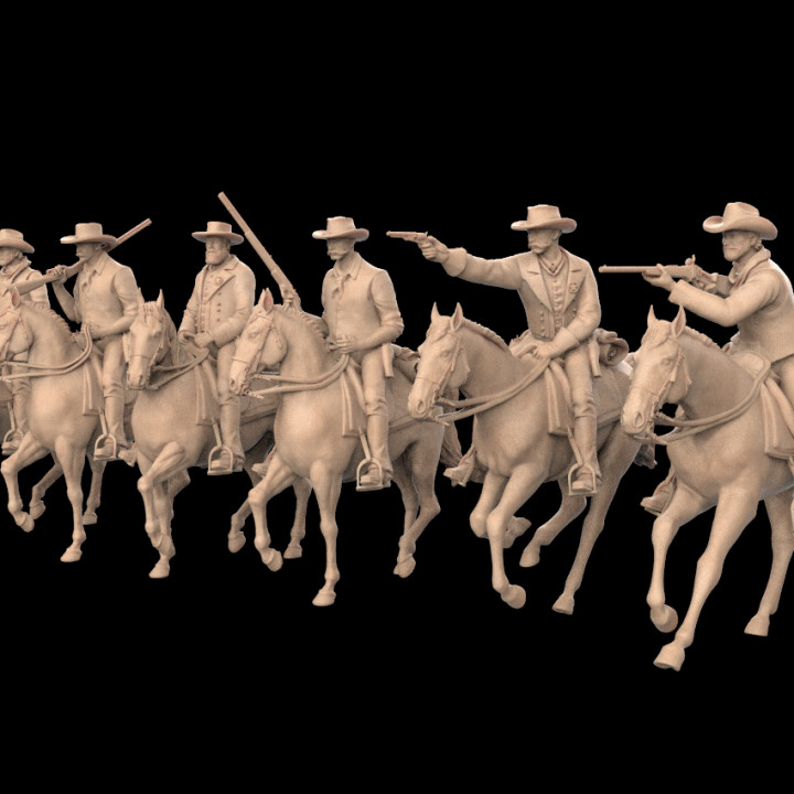 3D Printable COWBOYS by Dmitrii Tishchenkov