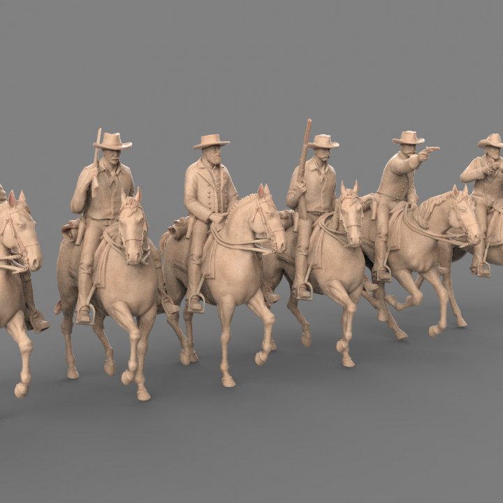 3D Printable COWBOYS by Dmitrii Tishchenkov
