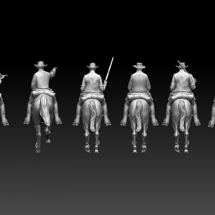 3D Printable COWBOYS by Dmitrii Tishchenkov