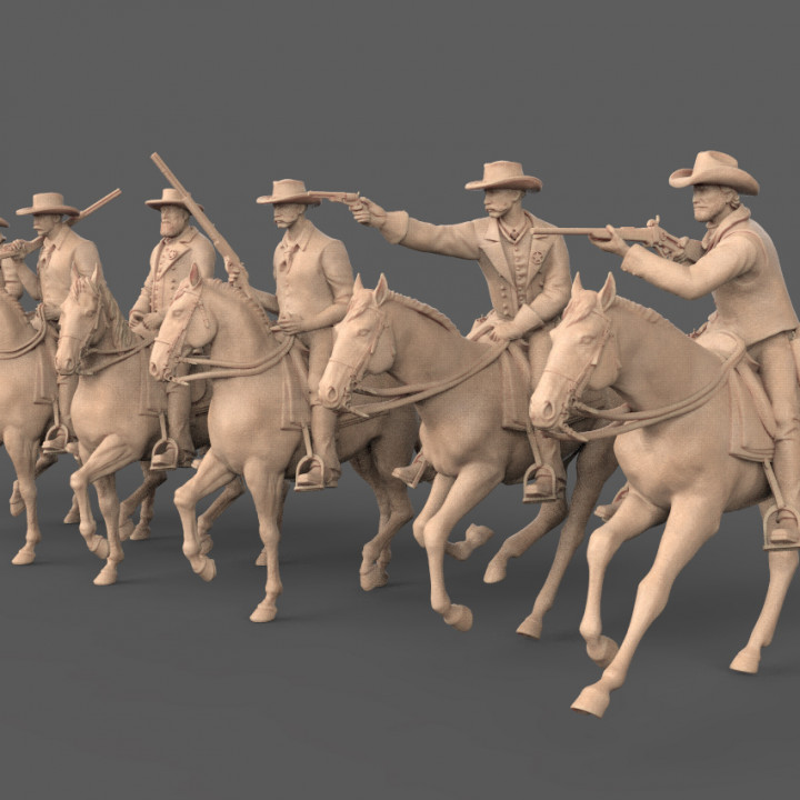 3D Printable COWBOYS by Dmitrii Tishchenkov