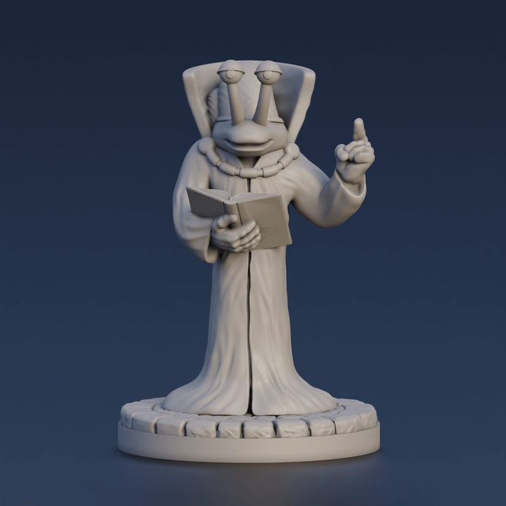 3D Printable Gary snail Mage by vector.miniatures